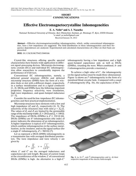 pdf effective electromagnetocrystalline inhomogeneities