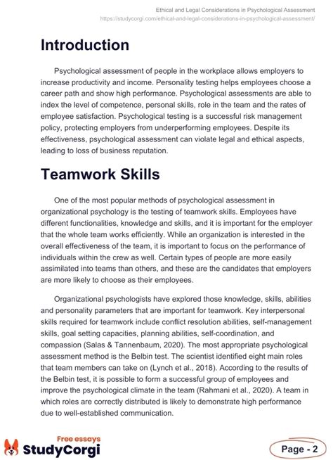 Ethical And Legal Considerations In Psychological Assessment Free