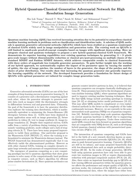 pdf hybrid quantum classical generative adversarial network for high resolution image generation