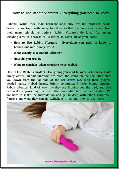 Ppt How To Use Rabbit Vibrators Everything You Need To Know Powerpoint Presentation Id