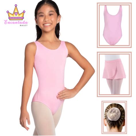 Kit Balllet Infantil Collant Body Regata Saia Transpassar Redinha