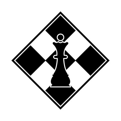 Plantilla De Dise O De Vector De Logotipo De Icono De Ajedrez Vector