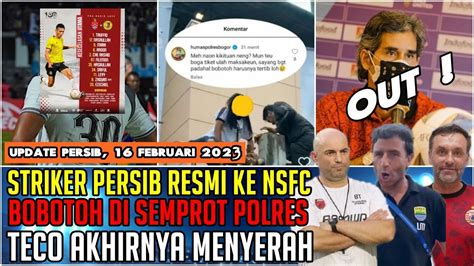 RESMI STRIKER PERSIB HIJRAH TECO NYERAH BOBOTOH DISENGGOL POLRES