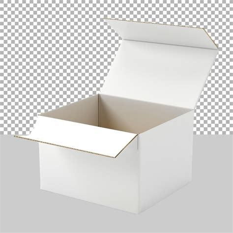 Premium PSD Blank Box On Transparent Background Ai Generated