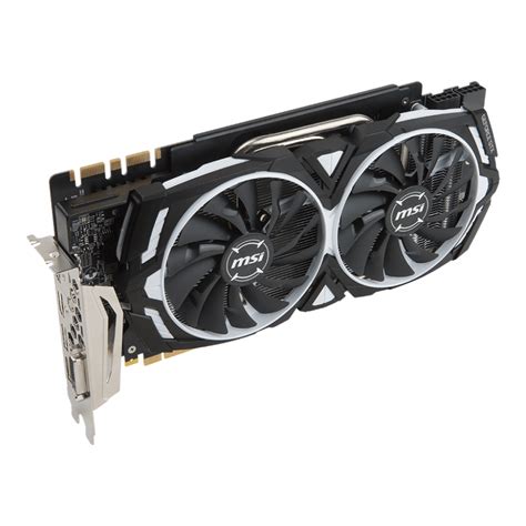 Placa De V Deo Msi Nvidia Geforce Gtx Ti Armor Gb Gddr X Pci Exp