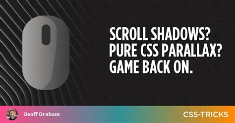 Scroll Shadows Pure Css Parallax Sport Again On Css Methods