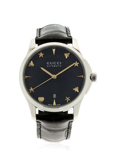 Gucci G Timeless Watch W Alligator Band In Brown ModeSens Timeless