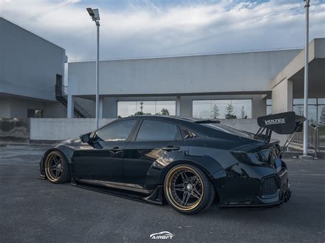 Unveiling The Transformed Honda Civic Slammedenuff AIRBFTsuspension