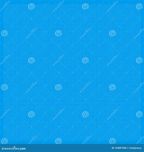 Blueprint Background Grid Blue Paper Graph Metric Pattern Stock Vector