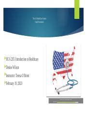 Hca Final Presentation Pptx The Us Healthcare System Final