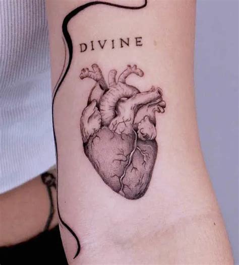 Anatomical Heart With Flowers Tattoo Meaning Best Flower Site