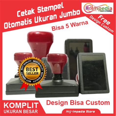Jual Cetak Stempel Otomatis Ukuran Jumbo Cetak Stempel Flash Custom