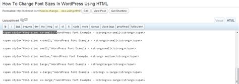 How To Change Font Size In WordPress Using HTML No Plugins No CSS No