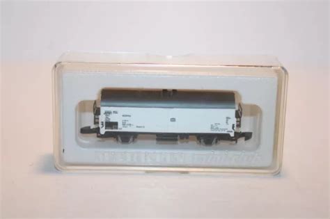 MÄRKLIN Z GÜTERWAGEN 8600 4 Kühlwagen DB OVP Aufbau leicht verzogen EUR
