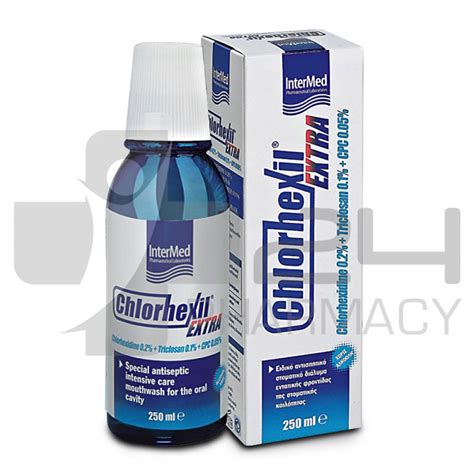INTERMED CHLORHEXIL EXTRA ΣΤΟΜΑΤΙΚΟ ΔΙΑΛΥΜΑ ΓΙΑ ΑΝΤΙΜΙΚΡΟΒΙΑΚΗ