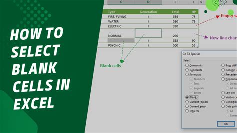 How To Select Blank Cells In Excel A Step By Step Guide Earn And Excel