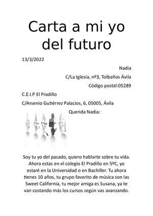 Calaméo Carta A Mi Yo Del Futuro