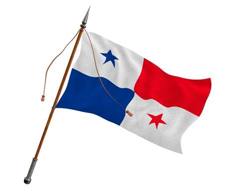 Bandera nacional de panamá fondo con bandera de panamá Foto Premium