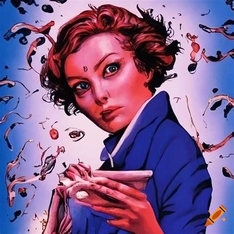 Sapphire Villain From A Noir Graphic Novel On Craiyon