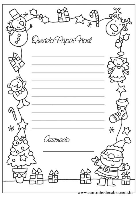 Arquivos Carta Para O Papai Noel Para Imprimir Atividades Para A