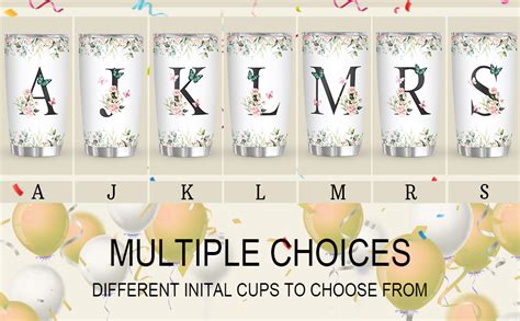 Amazon Ubdaycup Personalized Initial A Tumbler 20oz Monogrammed