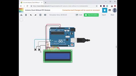 I Wanted To Make Arduino Clock Without Rtc Module Heres How It Looked On Tinkercad