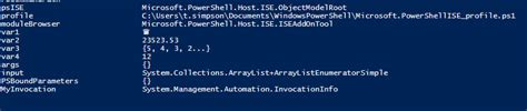 powershell variables and arrays