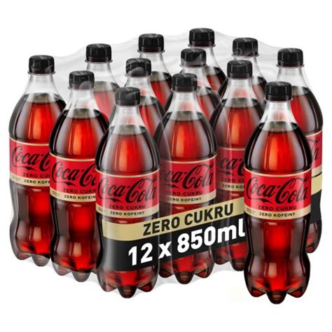 Napój gazowany Coca Cola Zero Cukru bez kofeiny butelka 12x 850ml