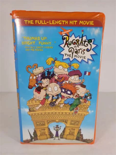 Rugrats In Paris The Movie Vhs Orange Clamshell Case Tape Classic