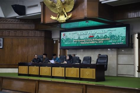 DPRD Tuban Gelar Paripurna Nota Penjelasan Pertanggungjawaban APBD 2018