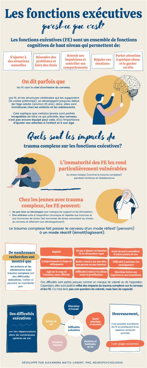 Infographie Sur Les Fonctions Ex Cutives Et Le Trauma Complexe Chaire
