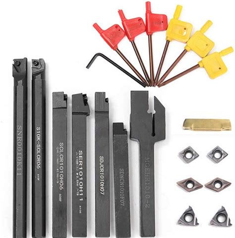 21 pièces 10 x 10 mm Porte Outil De TournageTournage en Carbure