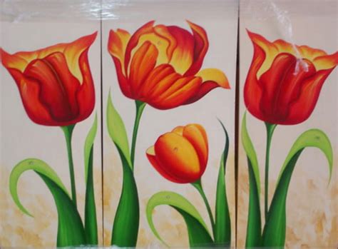 Cuadros Modernos Pinturas y Dibujos Bodegones de Flores Pintados al Óleo