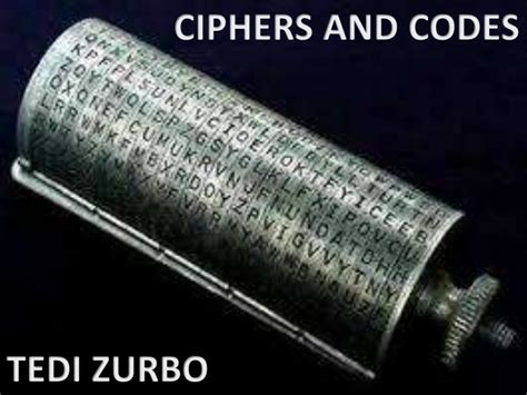 ciphers and codes