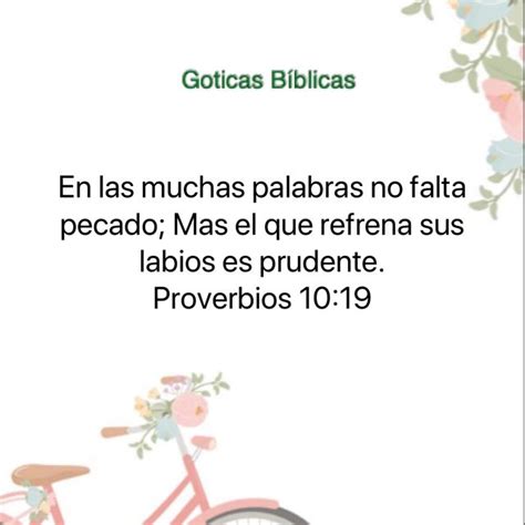 Proverbios 10 19 En Las Muchas Palabras No Falta Pecado Mas El Que