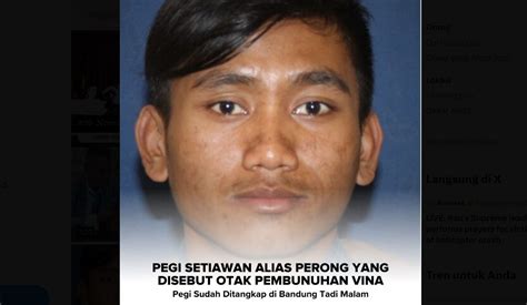 Pegi Alias Perong DPO Kasus Vina Cirebon Ditangkap Di Bandung