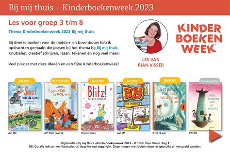 Kinderboekenweek 2023 Bij Mij Thuis Rian Visser