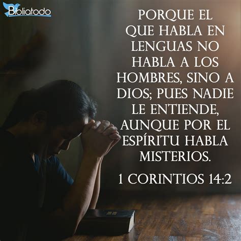 1 Corintios 14 2 RV1960 Porque El Que Habla En Lenguas No Habla A Los