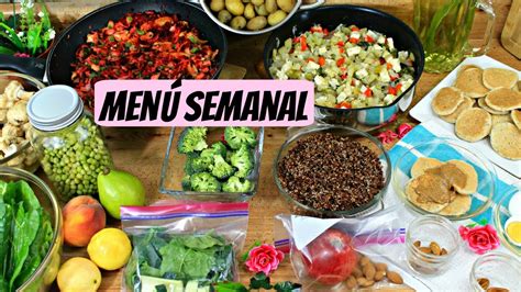 Organiza Tu Men Semanal Recetas Inclu Das Youtube