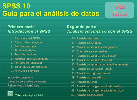 PDF SPSS 10 Guía para el análisis de datos halweb uc3m eshalweb