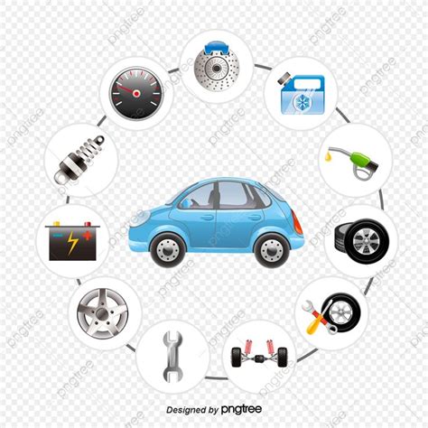 Vector De Autos Y Autopartes PNG dibujos Imágenes Prediseñadas De
