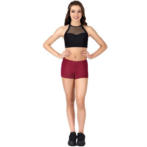 Girls Black Low Waisted Performance Ballet Dance Bottoms Booty Lycra Spandex Panty Team Stage