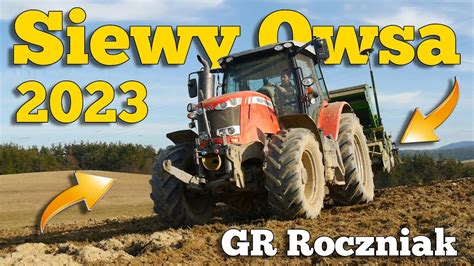 Siew Owsa 2023 Massey Ferguson VS Amazone Czerwona Wiosna W GR