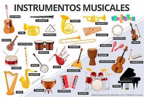 Aprende Los Nombres De Los Instrumentos Musicales Las Familias De