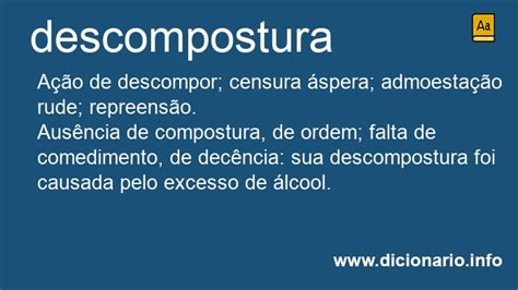 Significado De Descompostura