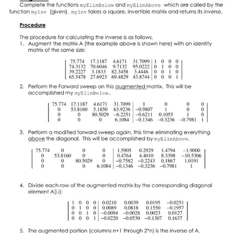 solved complete the functions myelimbelow and myelimabove