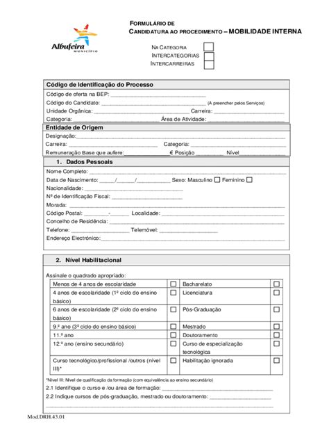 Preenchível Disponível Cdigo de Identificao do Processo CM Albufeira