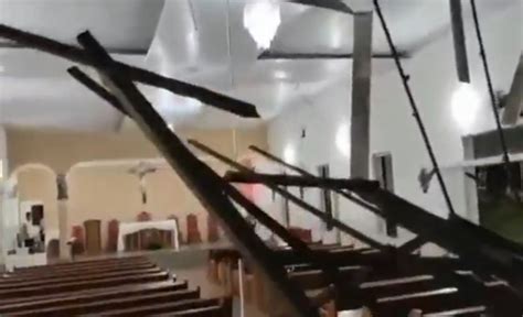 V Deo Teto De Igreja Desaba Durante Missa E Deixa Feridos Em Minas
