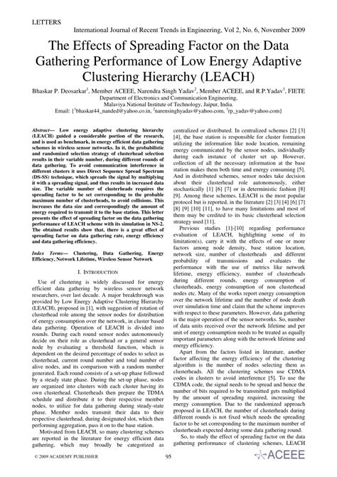 pdf the effect of spreading factor on network lifetime and energy consumption rate of low