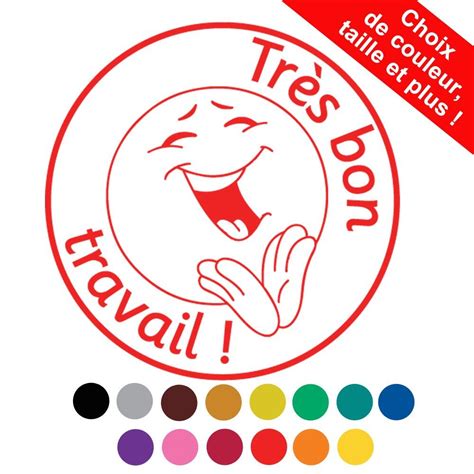 Tampons Enseignants Très bon travail Tampons Auto encreurs Emoji